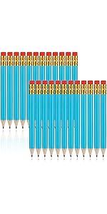 Amazon.com : Zonon 24 Pcs White Golf Pencils with Erasers Mini Small ...