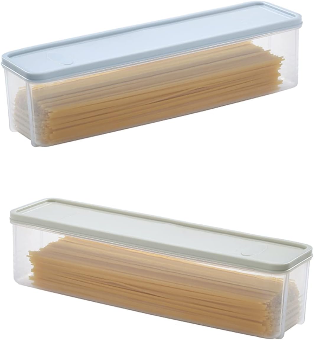 2PCS Pasta Spaghetti Box,Plastic Spaghetti Pasta Storage Boxes, for ...
