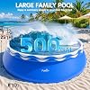 Amazon.com: FunBy Upgraded Double Rings Inflatable Above Ground ...