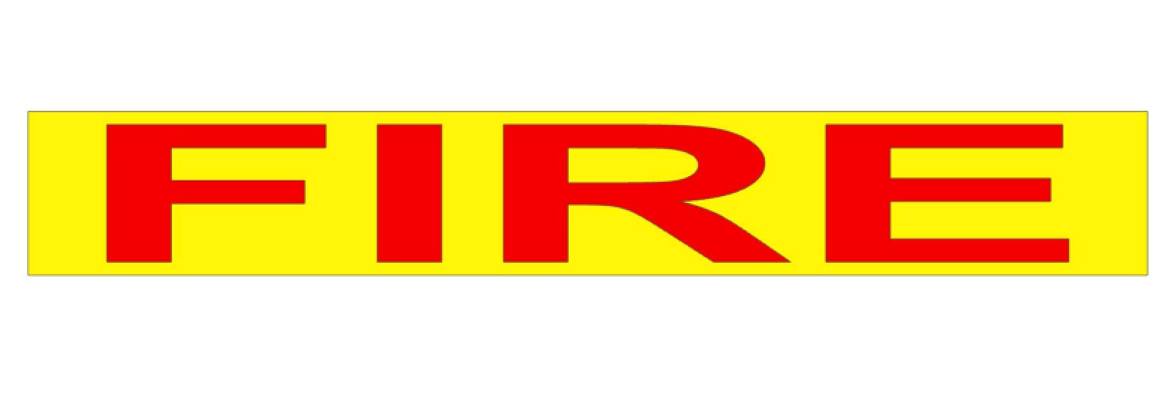 FIRE Magnet Sign Door Magnetic 999 RETAINED Emergency Service Car Door ...