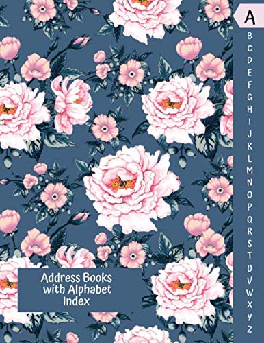 Address Books with Alphabet Index: Large Tabbed Address Book. Birthdays ...