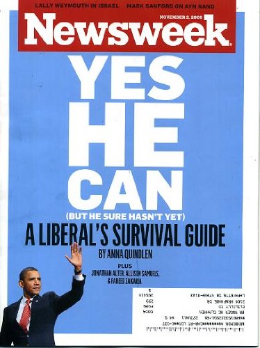 Newsweek November 2 2009 Barack Obama on Cover, A Liberal's Survival ...
