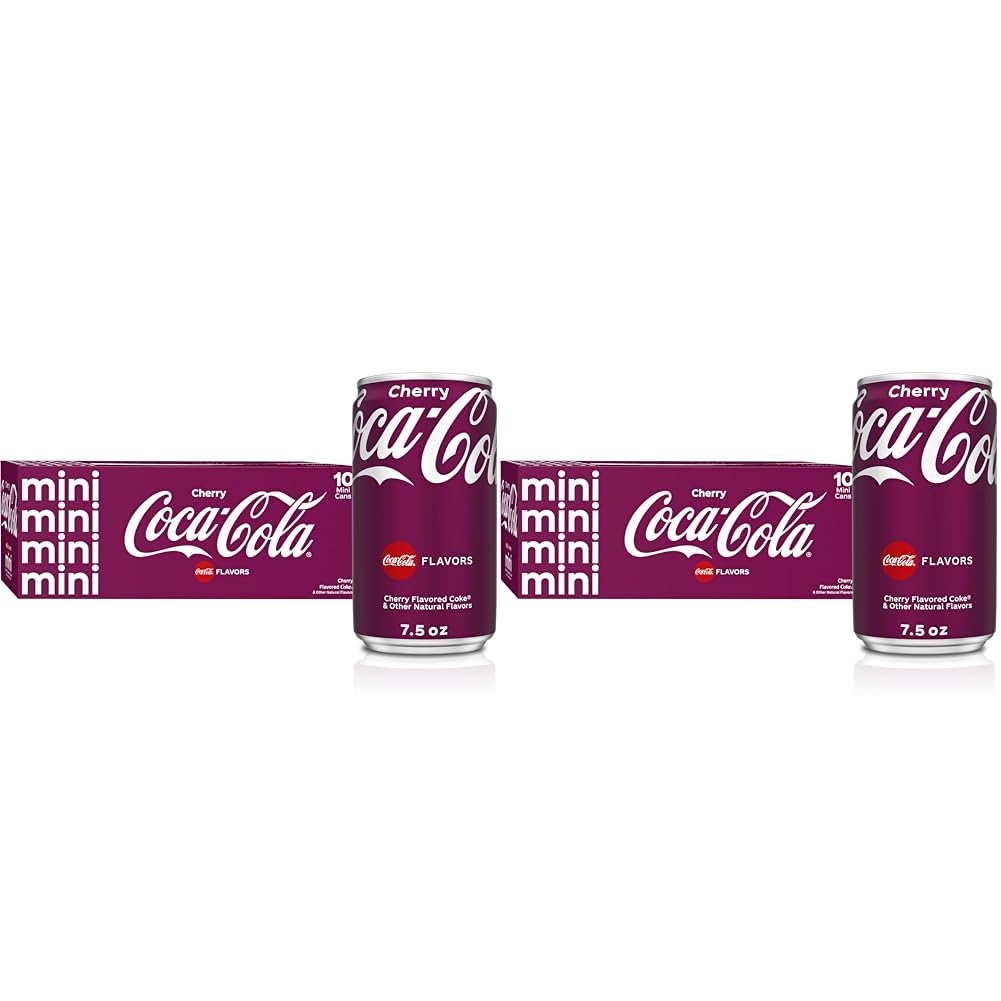 Buy Coca-ColaCherry Soda Soda Soft Drink Mini Cans, 7.5 fl oz, 20 Pack ...