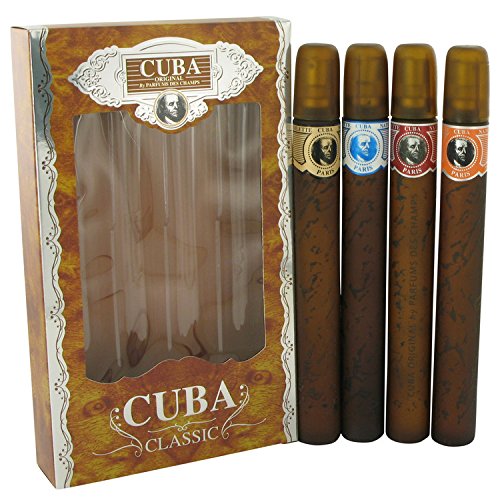 Cuba Blue Cologne By Gift Set Variety includes All Four 1.15 oz Sprays ...