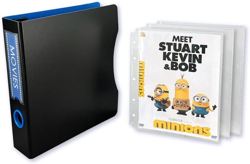 Amazon.com: Bellagio-Italia DVD Storage Binder, Modern Set - Stores DVD ...