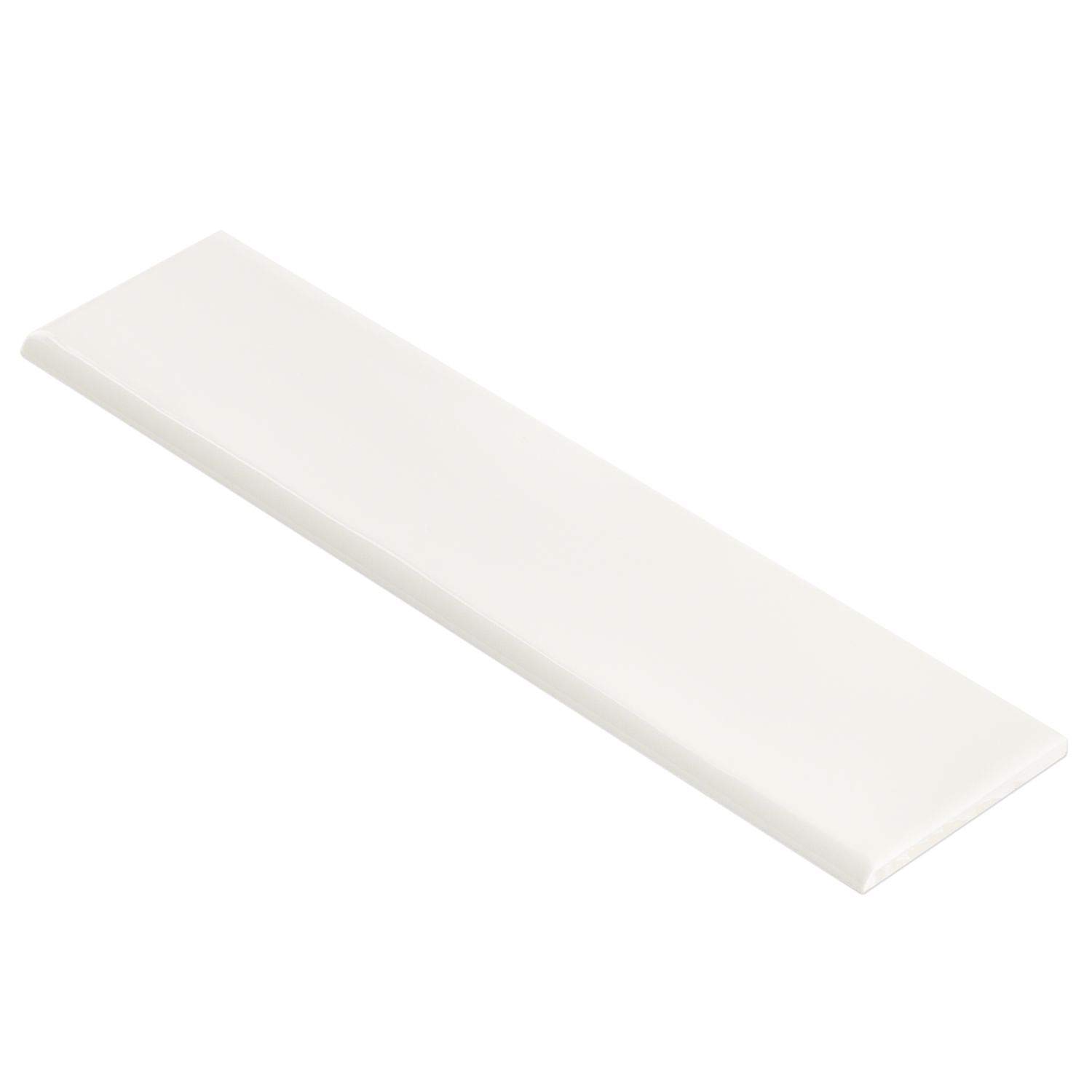 Buy Birmingham Vanilla 3 in. x 12 in. Glazed Ceramic Bullnose Tile ...