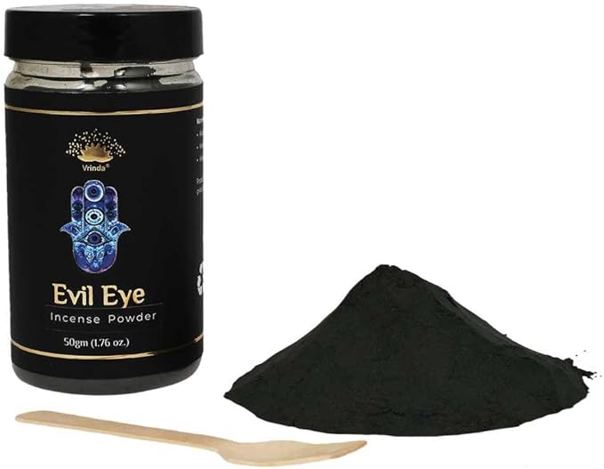 Amazon.com: Vrinda® Evil Eye (Black Label) Premium Incense Powder - for ...