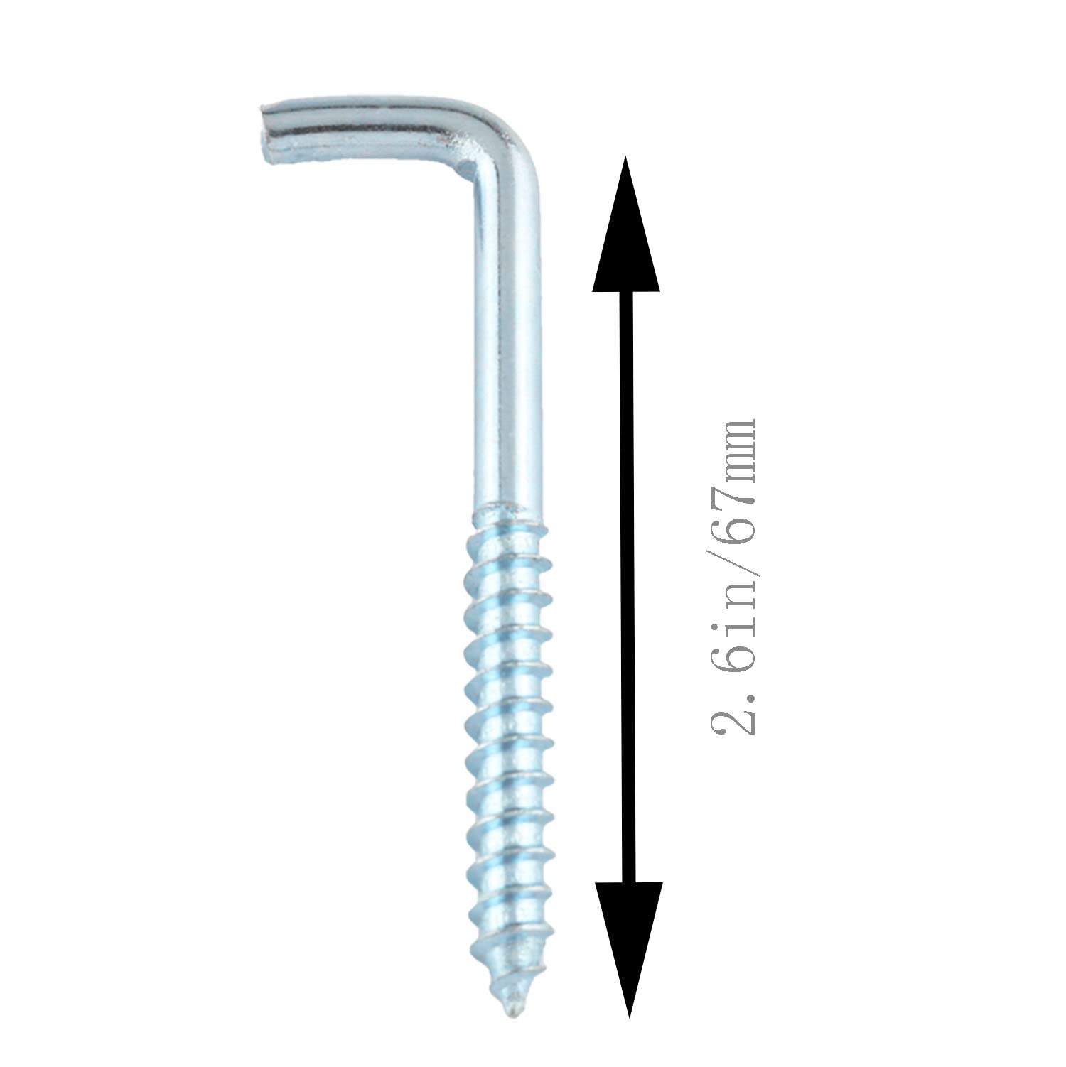 Snapklik.com : 10pcs L-Shaped Hook Carbon Steel Self-Tapping Right ...