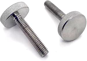 Amazon.com: Thumb Screws M3 M4 M5 M6 M8 M10 Stainless Steel Knurl Flat Big Round Head Hand ...