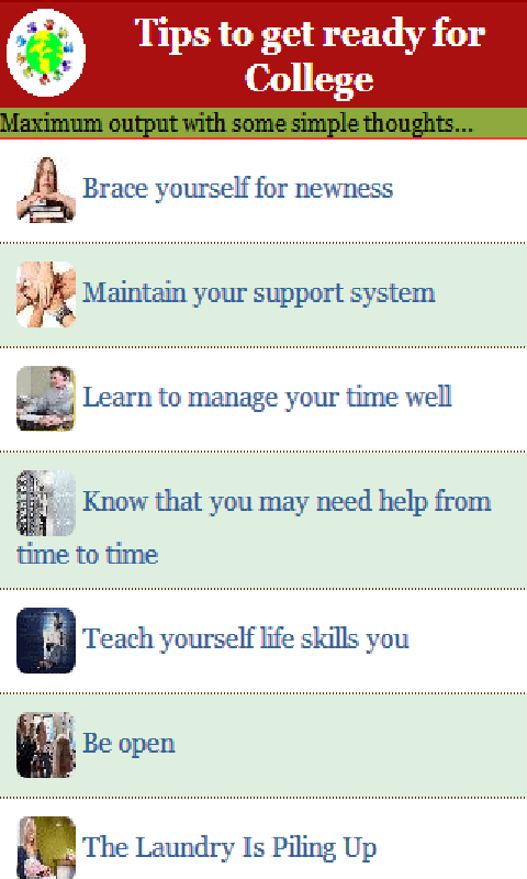 Tips to get ready for College - App on Amazon Appstore