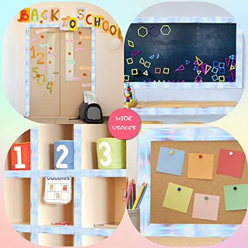 Snapklik.com : 99 Feet Iridescent Bulletin Board Borders Holographic ...