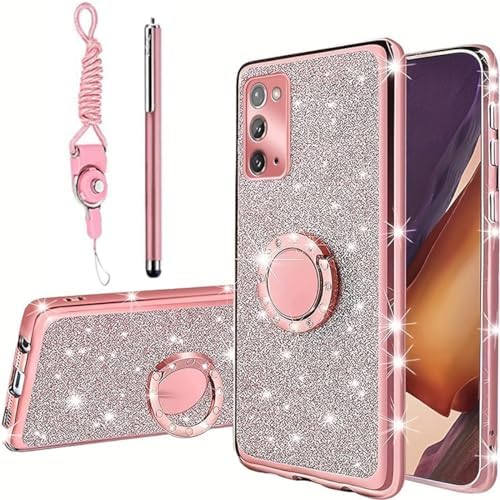 Amazon.com: B-wishy for Samsung Galaxy Note 20 5G Glitter Crystal ...