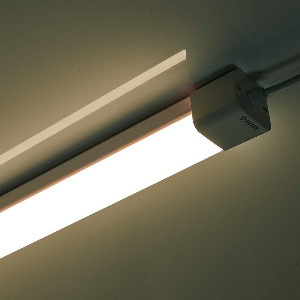 Anten 4er LED Wannenleuchte Feuchtraumleuchte Klassisches Design 36W 120CM mit 3600LM in ...