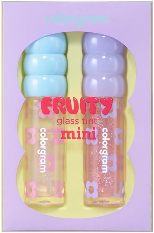 Amazon.com : COLORGRAM FRUITY GLASS TINT MINI SET 01 DOUBLE GLOSS ...