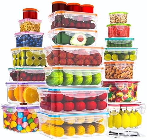 Amazon.com: FineDine Food Storage Containers With Lids, 40-Piece ...
