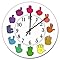 Amazon.com: American Sign Language Wall Clock ASL Rainbow Color Wheel ...