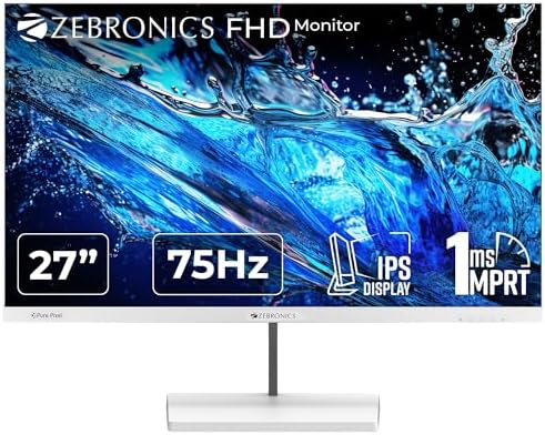 ZEBRONICS A24FHD LED Monitor, 24 inch (60.96cm), 250 nits, 100Hz, Slim ...