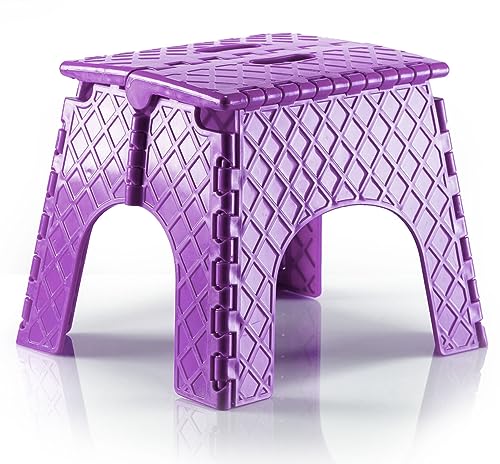 Mueller Folding Step Stool, 11 Inch Heavy Duty Step Stools for Kids and ...
