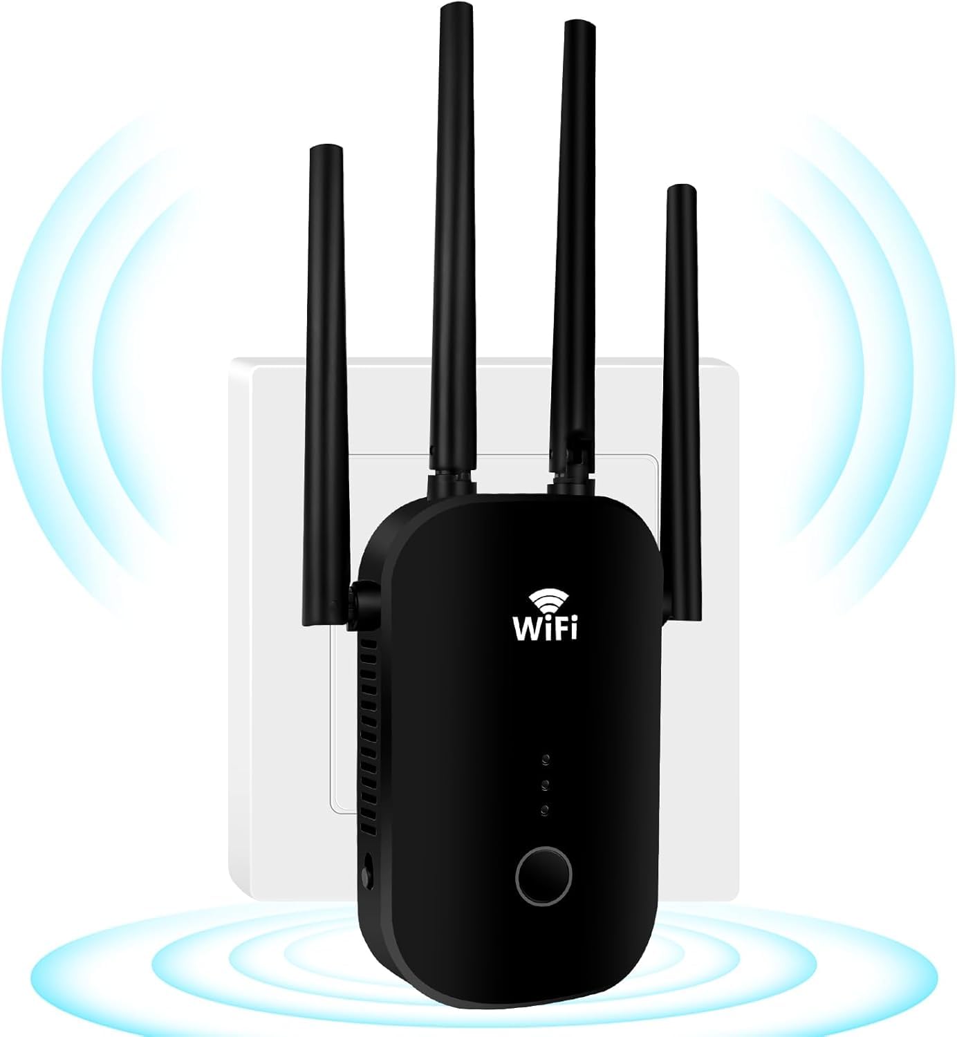WiFi Extender Booster, Internet Booster 1200Mbps,WiFi Booster Dual Band ...