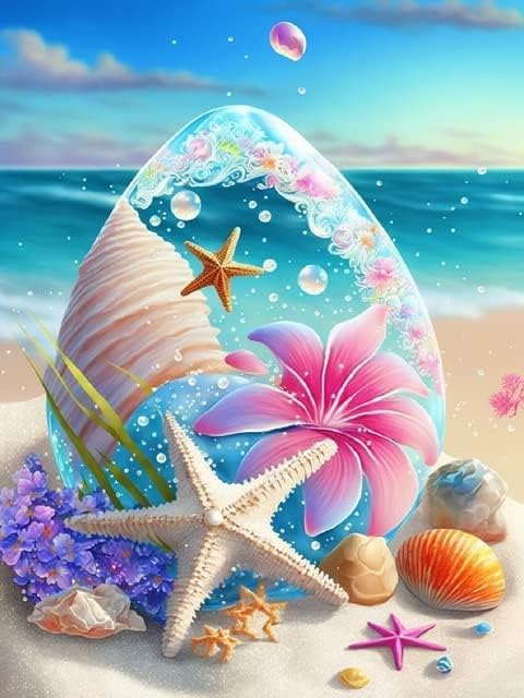 Amazon.com: Beach Starfish Paint by Numbers for Adults - DIY Adult ...