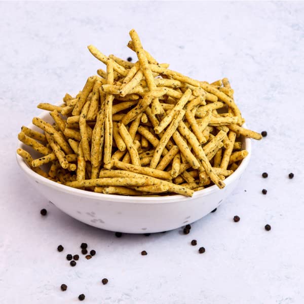 Kamaliga Milagu Sev | Pepper Stick Namkeen | मिर्च | Delicious Namkeen ...