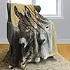 Amazon.com: Rstick Donkeys Blanket Cute Animals Fleece Blanket Soft ...