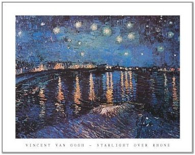 SMART ART - 'Starlight Over Rhone ' by Vincent Van Gogh - Fine Art ...
