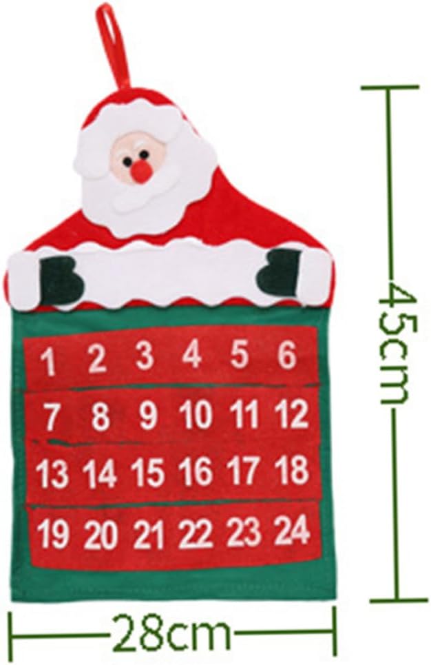 NOLITOY Felt Xmas Advent Calendar Calendarios De Adviento Advent ...