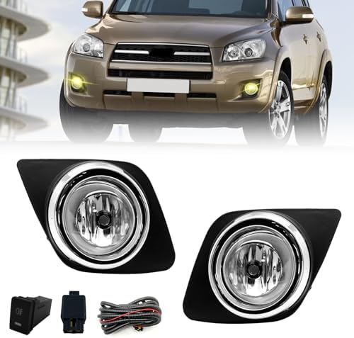 Fog Lights Compatible With RAV4 2009-2012, 1 Pair Front Bumper Lights ...
