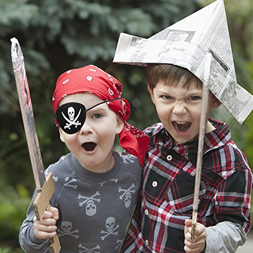 QEEQPF 20pcs Felt Pirate Eye Patches, One Eye Patches, Skeleton Captain ...