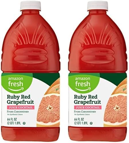 Amazon.com : Amazon Fresh, Ruby Red Grapefruit Juice from Concentrate ...