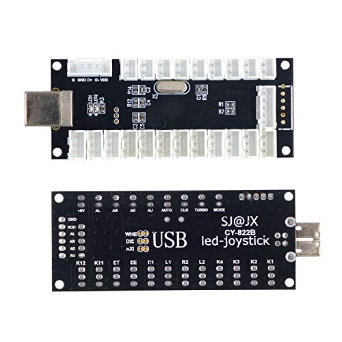 Snapklik.com : SJJX 2-Player LED USB Encoder To Arcade Joystick And LED ...