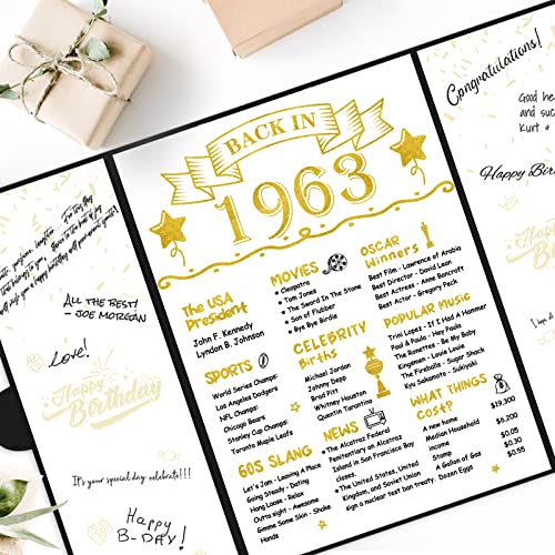 Snapklik.com : Black Gold 60th Birthday Alternative Signature Card Back ...