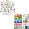 Amazon.com: D-FantiX 58 Pieces Alphabet and Number Bulletin Board Set, Manuscript Educational ...