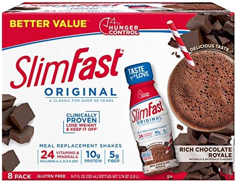 Amazon.com: SlimFast Original Cappuccino Delight Shake – Ready to Drink ...