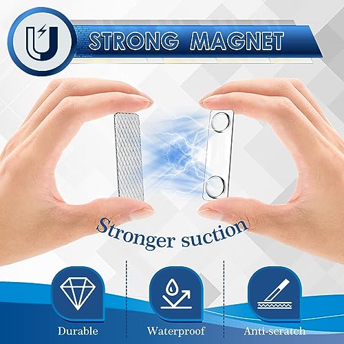 Snapklik.com : Blank Magnetic Name Tags For Clothes, Stainless Steel 25 ...