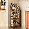 Amazon.com: Jsskeeim Trapezoidal Liquor Cabinet Bar for Home, Stepped ...