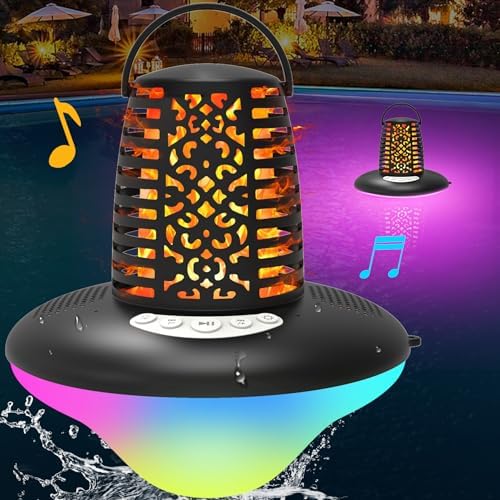 Amazon.com: KingSom Floating Pool Speaker,Bluetooth Pool Speaker with ...
