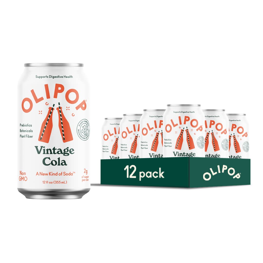 OLIPOP - Tónico gaseoso clásico de cola refresco saludable refresco ...