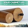 Amazon.com: VIVIJASON 6 inch Wood Furniture Legs, Round Sofa Legs Set ...