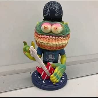 Amazon.co.jp: Cabbage Monster Guitar Statue Doll Figure Object Rat Fink ...