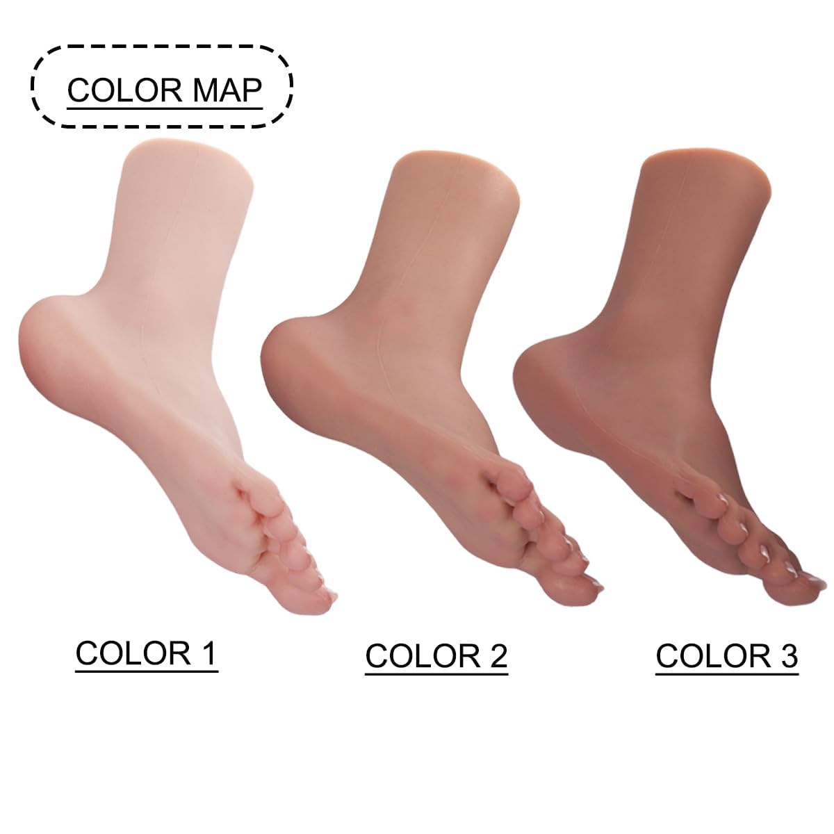 Fake Foot Sex YRZGSAWJ Realistic Silicone Female Foot Model – Lifelike ...