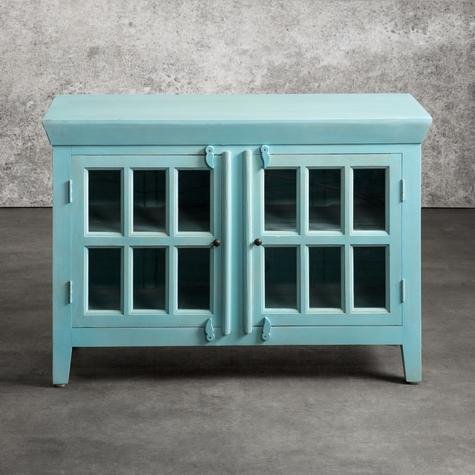 Aprodz Solid Wood Benzi Sideboard Storage Cabinet for Living Room ...