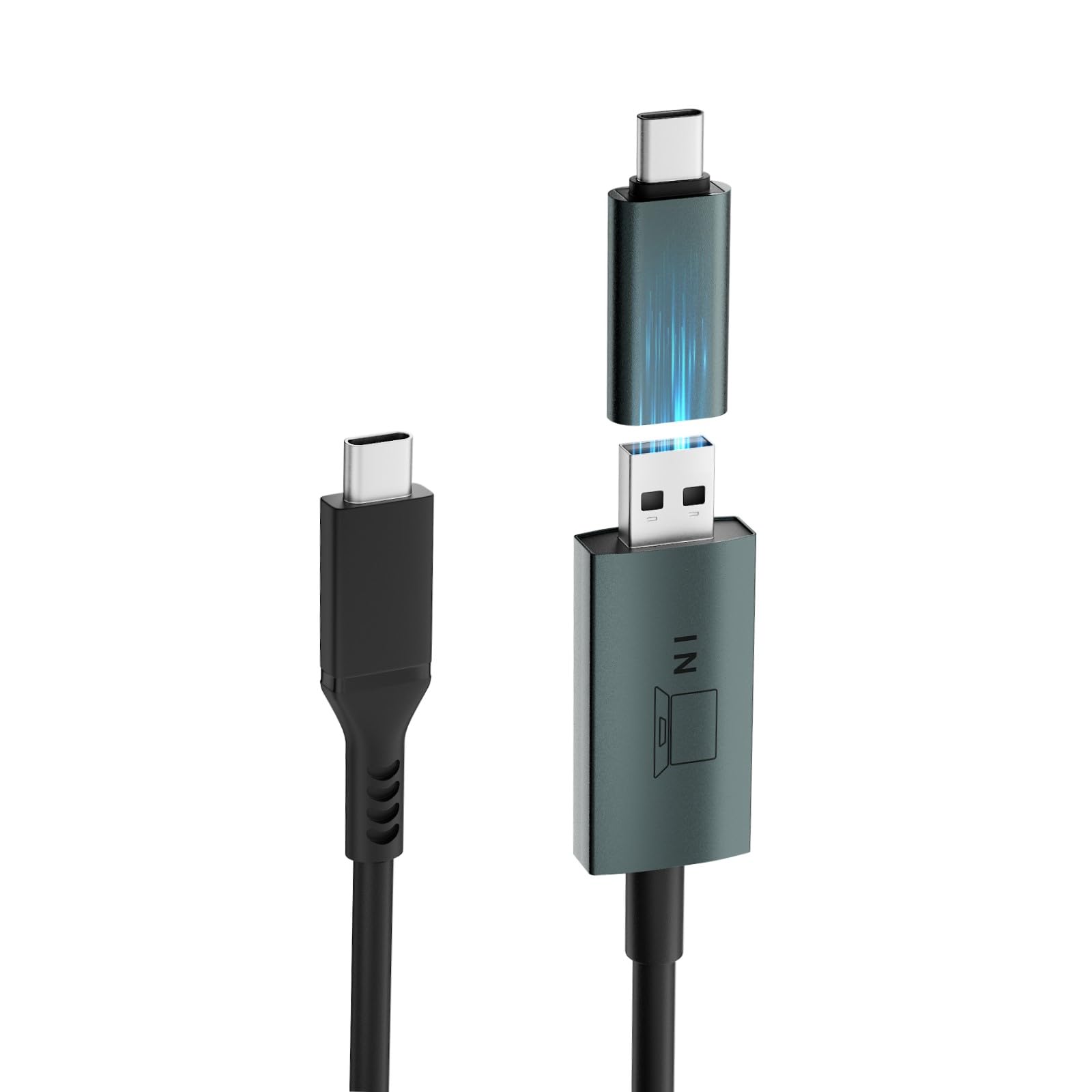Amazon.com: KEFEYA USB Video Transmission Cable, 2-in-1 USB Data to ...
