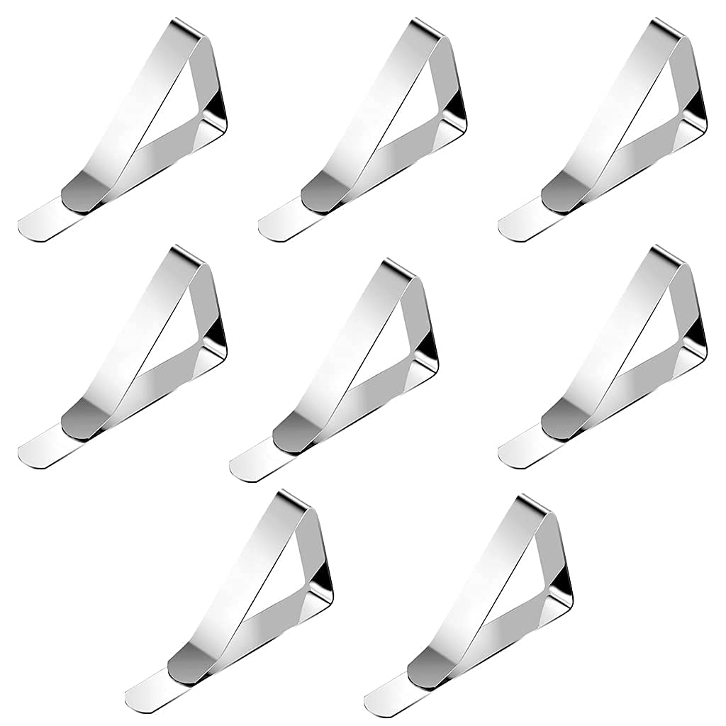 Supvox® 8Pcs Table Clip, Table Cloth Clips, Stainless Steel Large Table ...