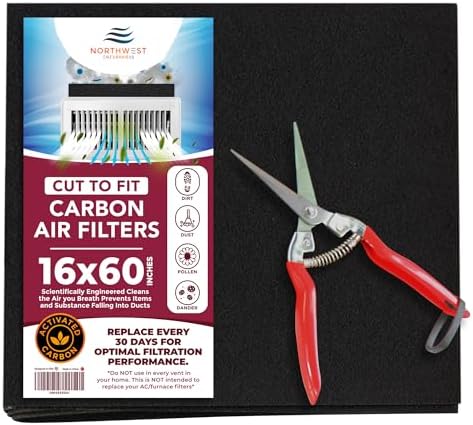 Charcoal Cut to Fit Filter 16" x 60" - Amazon.com