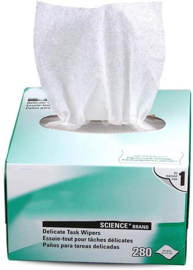 Professional Fiber Optic Cleaning Wipes Wood Pulp Dust-Free Wiping ...