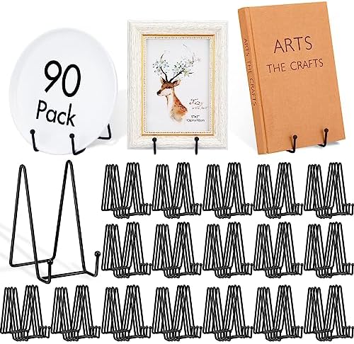 Amazon.com: Red Co. Leaf Metal Easel, Decorative Plate Holder, Book ...