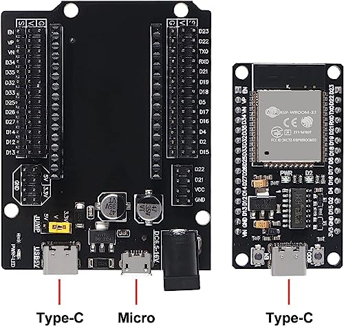 DUBEUYEW ESP32 ESP32S Development Board 30Pins CH340 2.4 GHz WiFi Bluetooth Dual Core for ...
