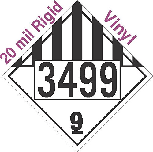 GC Labels-R322c3499, Miscellaneous Dangerous Goods Class 9 UN3499 20mil ...